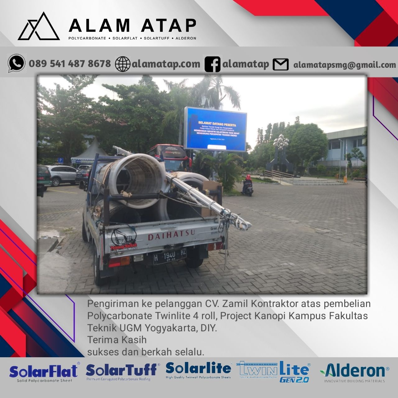 Harga Solarflat 1 2mm 3mm 6mm Semarang